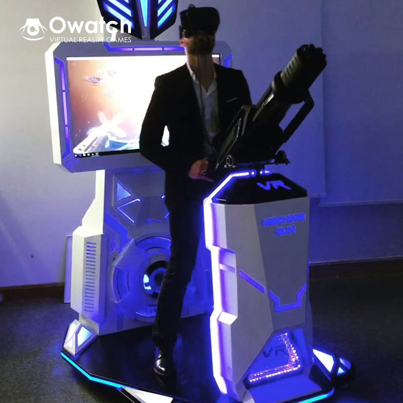 Virtual Reality Shooting Games Simulator - Gatling VR Machine Gun - Owatch
