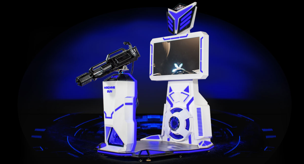 Virtual Reality Shooting Games Simulator - Gatling VR Machine Gun - Owatch