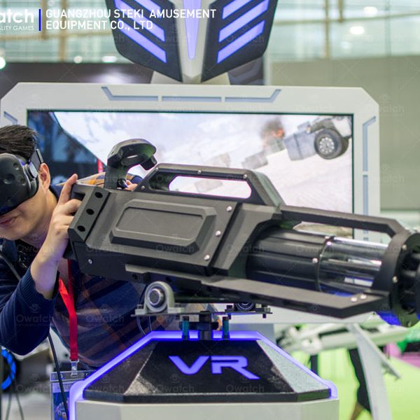 Virtual Reality Shooting Games Simulator - Gatling VR Machine Gun - Owatch